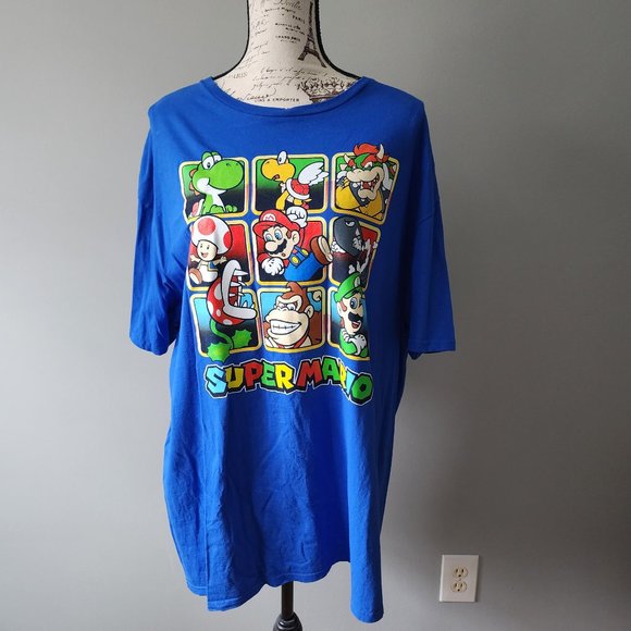 Nintendo | Shirts | Euc Mens Super Mario Characters Tshirt | Poshmark